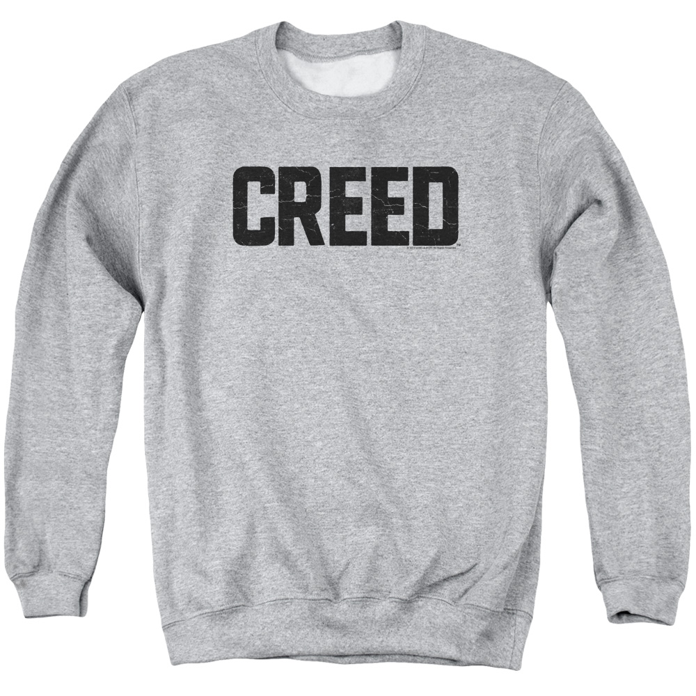 Creed Sweatshirt Cracked Movie Logo Adult Athletic Heather Sweat Shirt ...