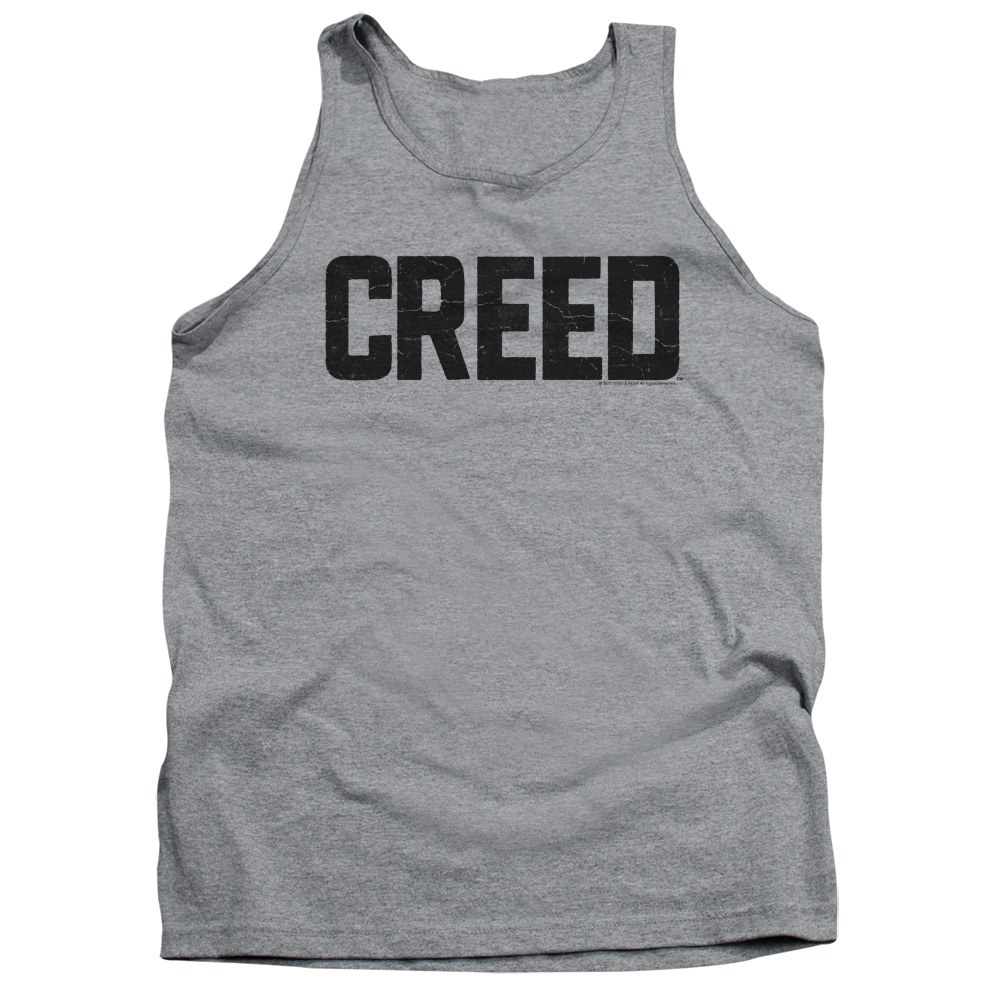 Creed Tank Top Cracked Movie Logo Athletic Heather Tanktop - Creed ...