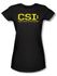 CSI: Crime Scene Investigation T-shirt - Logo Juniors Black Tee - CSI ...