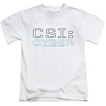 CSI Cyber Shirt Logo White T-Shirt - CSI Cyber Logo Shirts