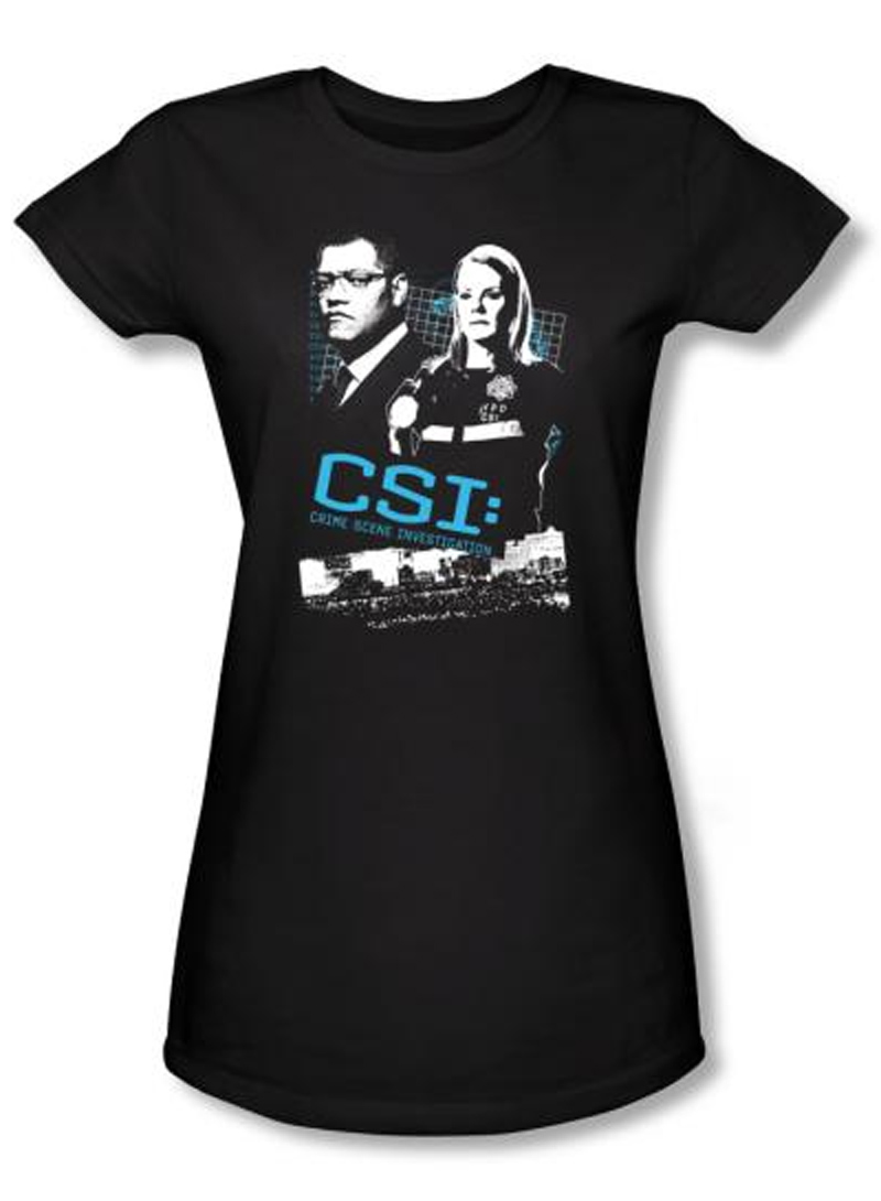 CSI Juniors T-shirt Investigate This Girly Black Tee - CSI: Crime Scene ...