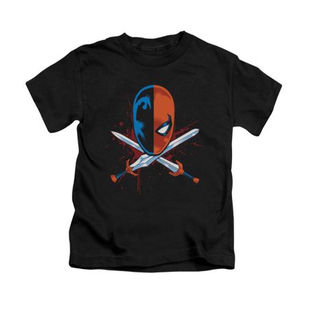 Deathstroke Shirt Crossed Swords Kids Black Youth Tee T-Shirt ...