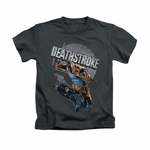 Deathstroke Shirt Retro Juniors Charcoal Tee T-Shirt - Deathstroke ...