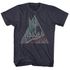 Def Leppard Shirt Triangle Band Logo Navy Heather T-Shirt - Def Leppard ...