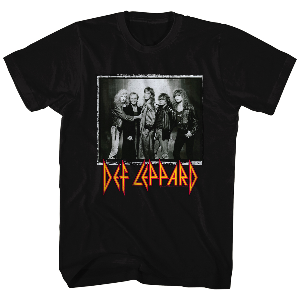 Def Leppard Shirt World Tour Black T-Shirt - Def Leppard Shirts