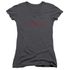 Delta Force Juniors V Neck Shirt Distressed Logo Charcoal T-Shirt ...