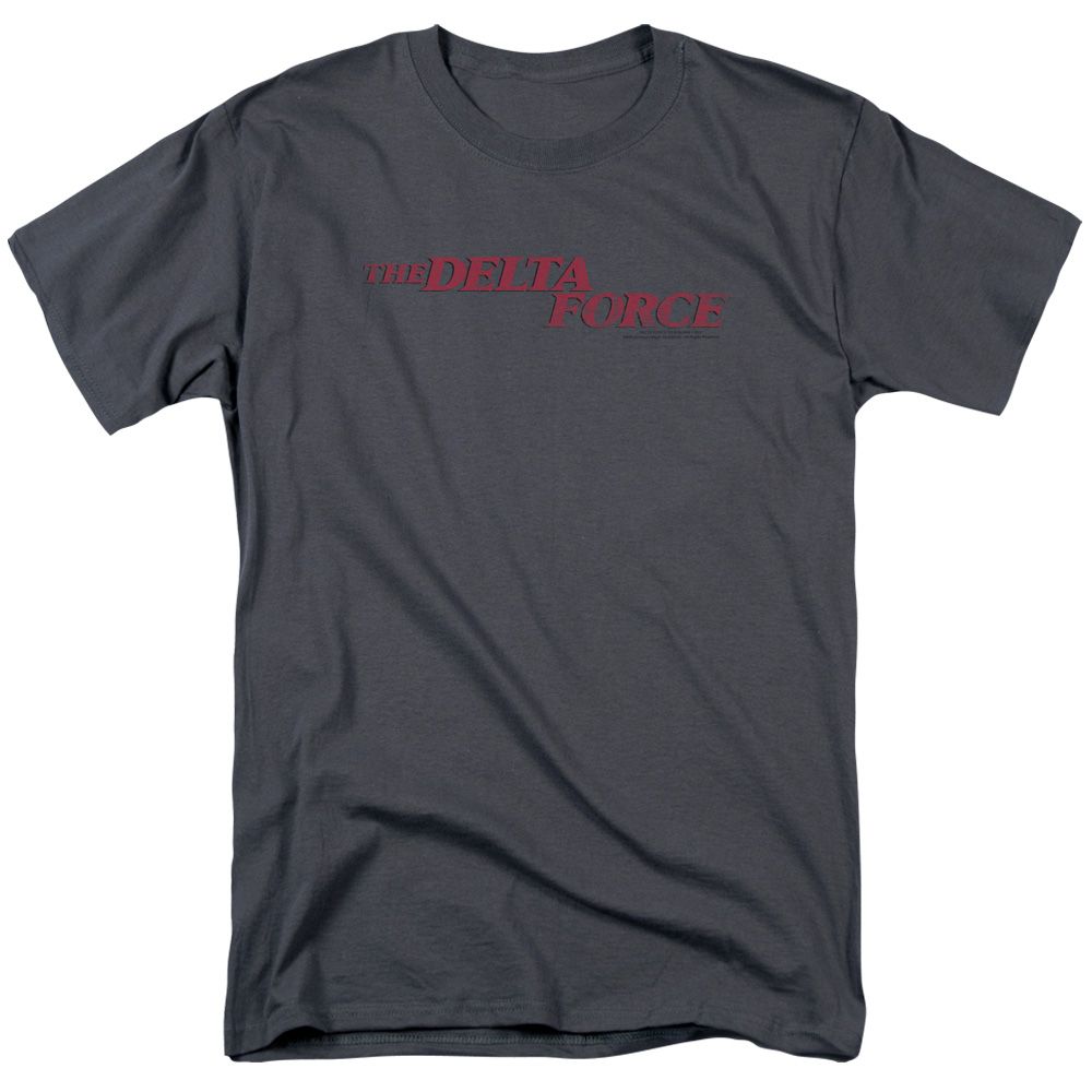 Delta Force Shirt Distressed Logo Charcoal T-Shirt - Delta Force ...