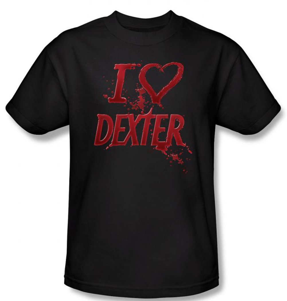 Dexter Ladies Shirt I Heart Dexter Black T-Shirt Tee - Dexter I Heart ...