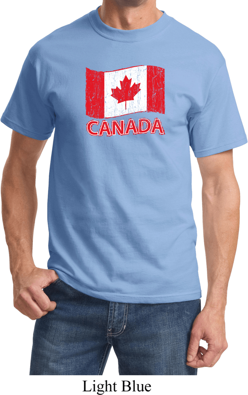 Distressed Canada Flag Shirt - Distressed Canada Flag Mens Shirts