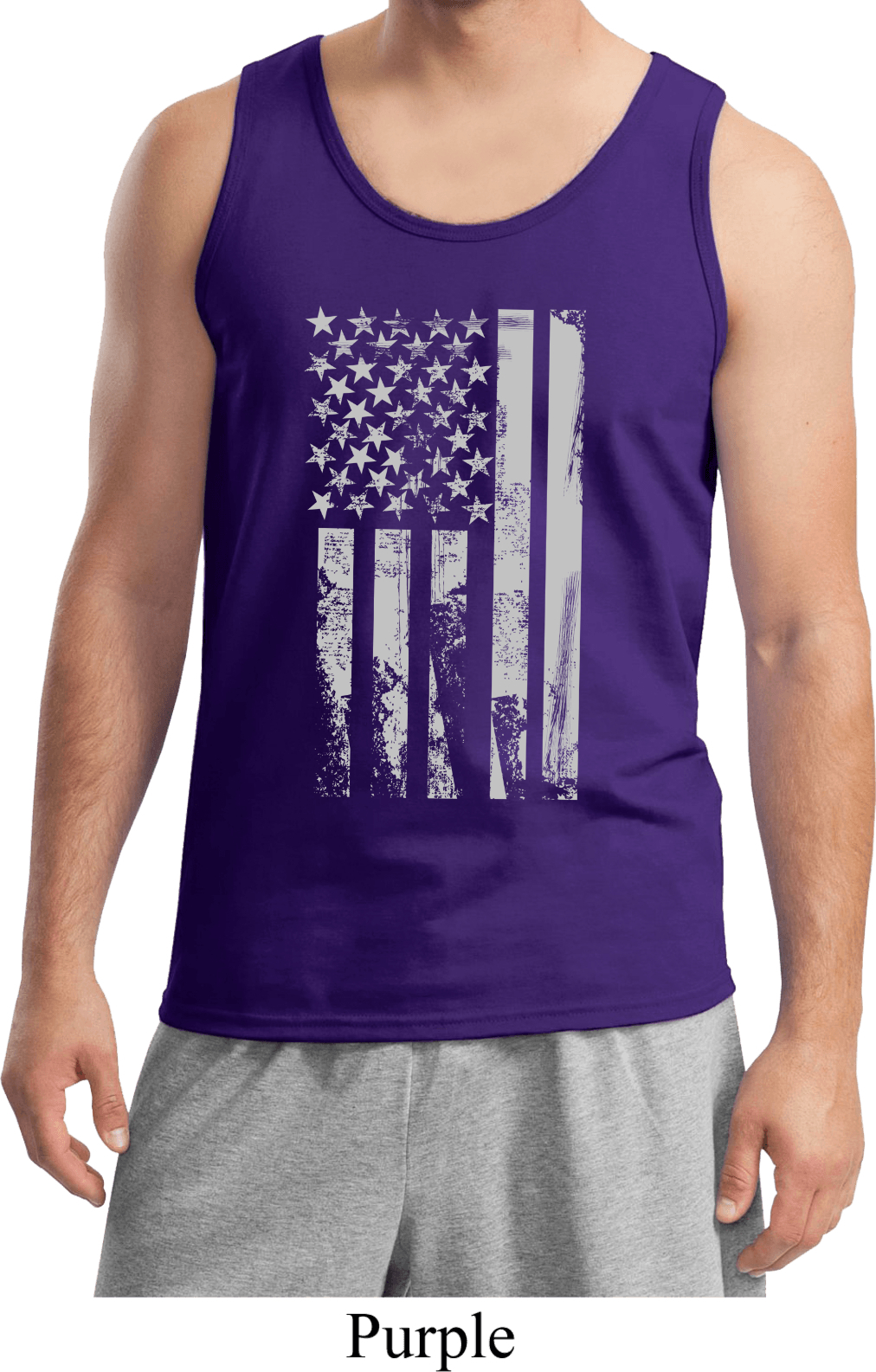 Distressed Stars and Stripes Flag Mens Tank Top - Distressed Stars and ...