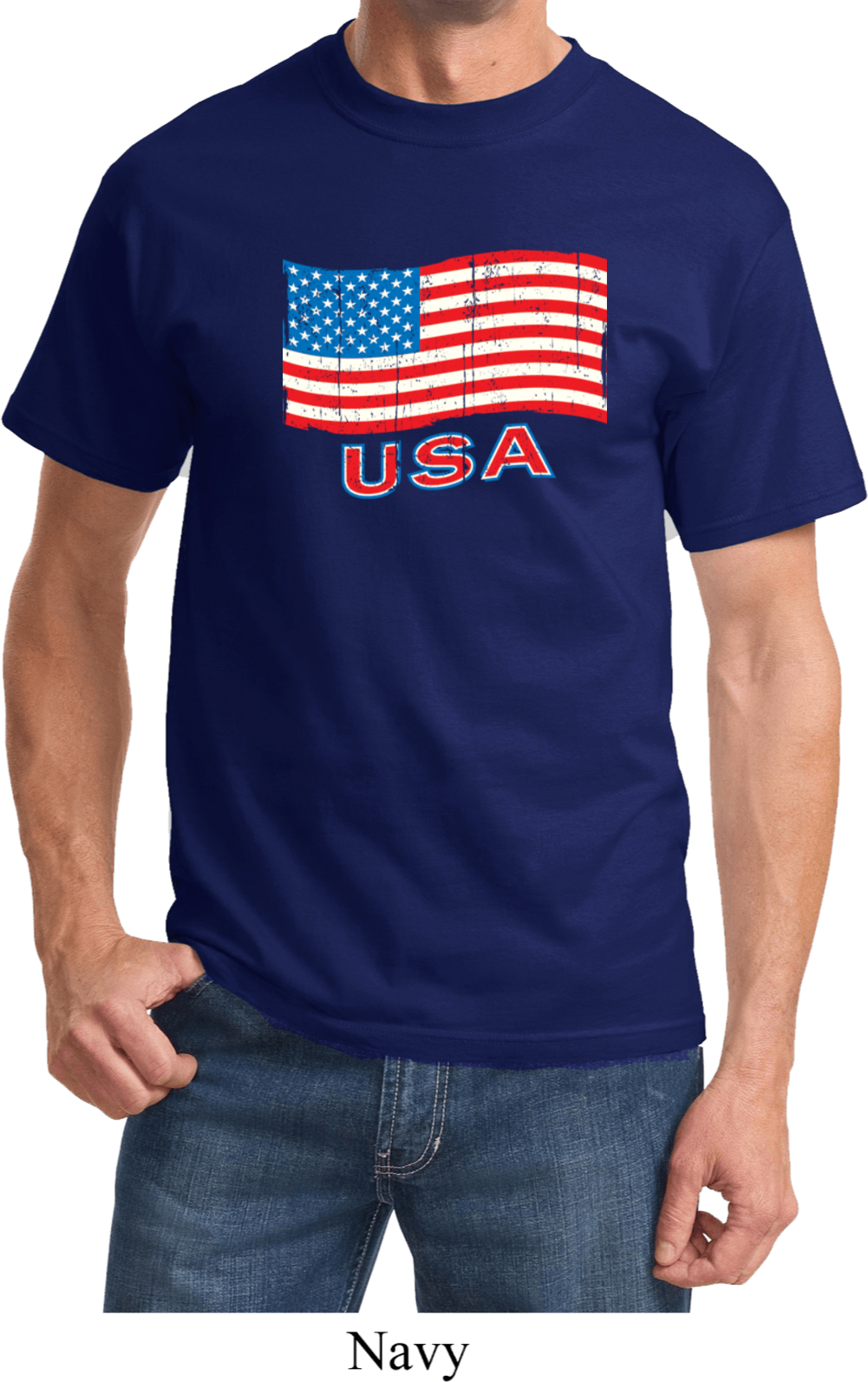 Distressed USA Flag Shirt - Distressed USA Flag Shirts
