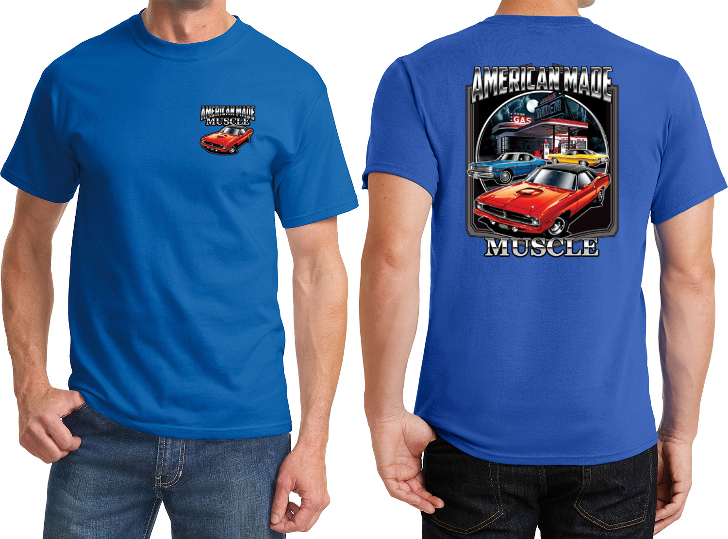 Dodge Chrysler American Made (Front & Back) T-shirt - Dodge Chrysler ...
