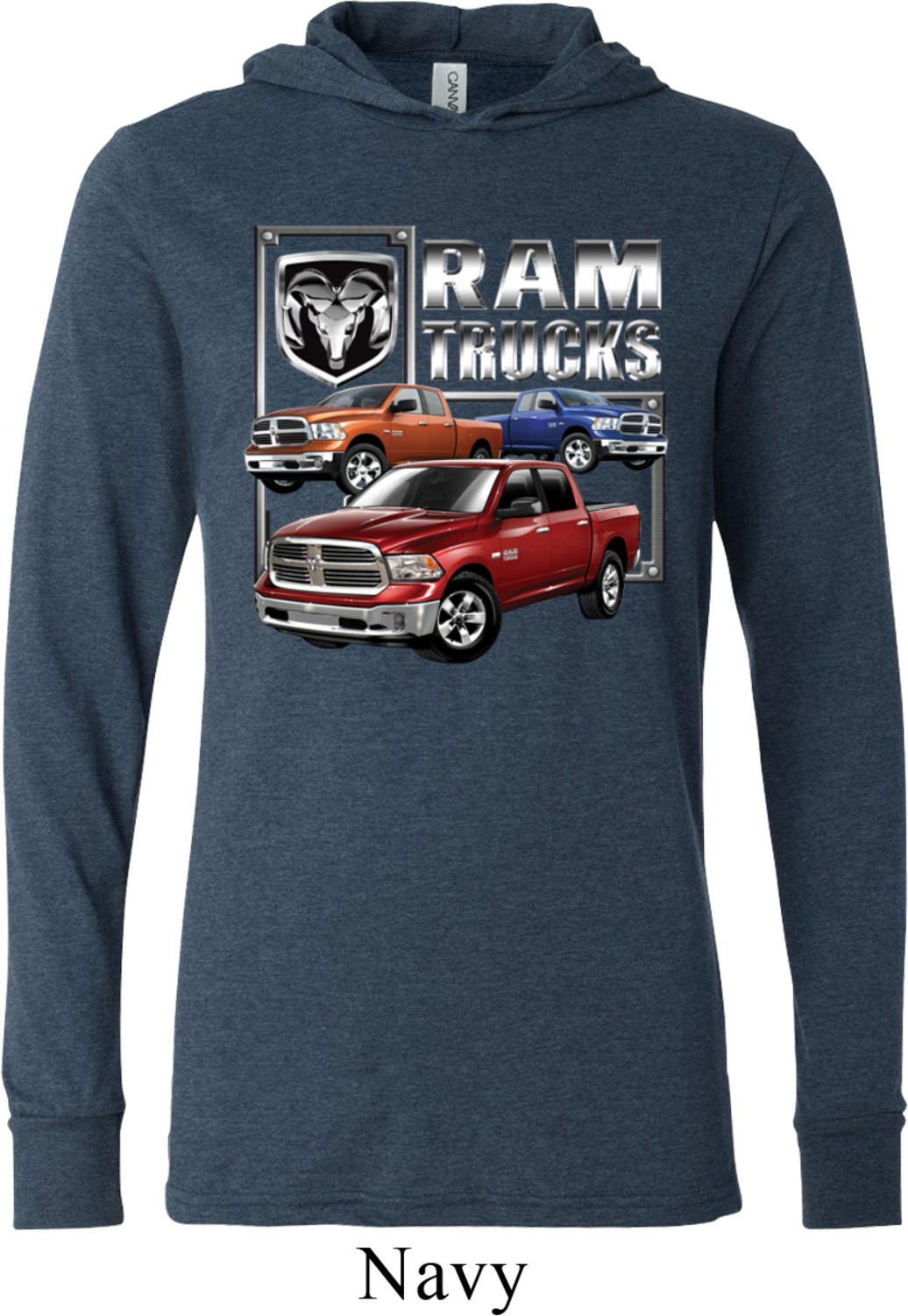Dodge Shirt Ram Trucks Lightweight Hoodie Tee - Dodge Ram Trucks Mens ...