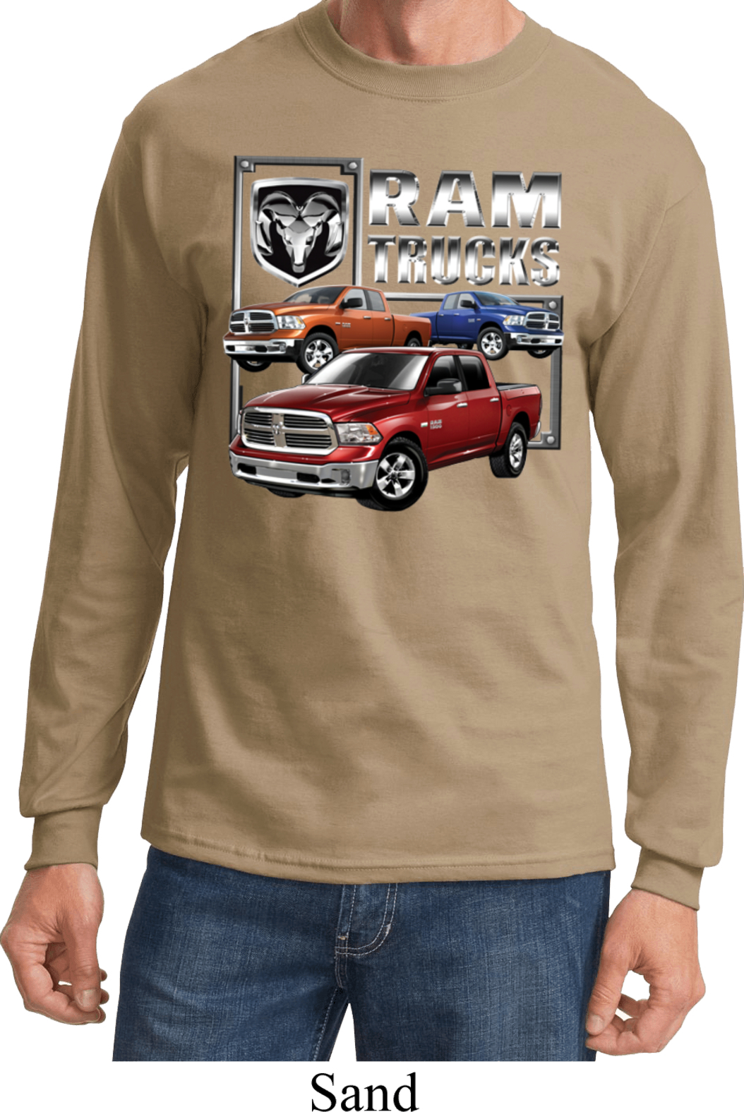 Dodge Shirt Ram Trucks Long Sleeve Tee T-Shirt - Dodge Ram Trucks Mens ...