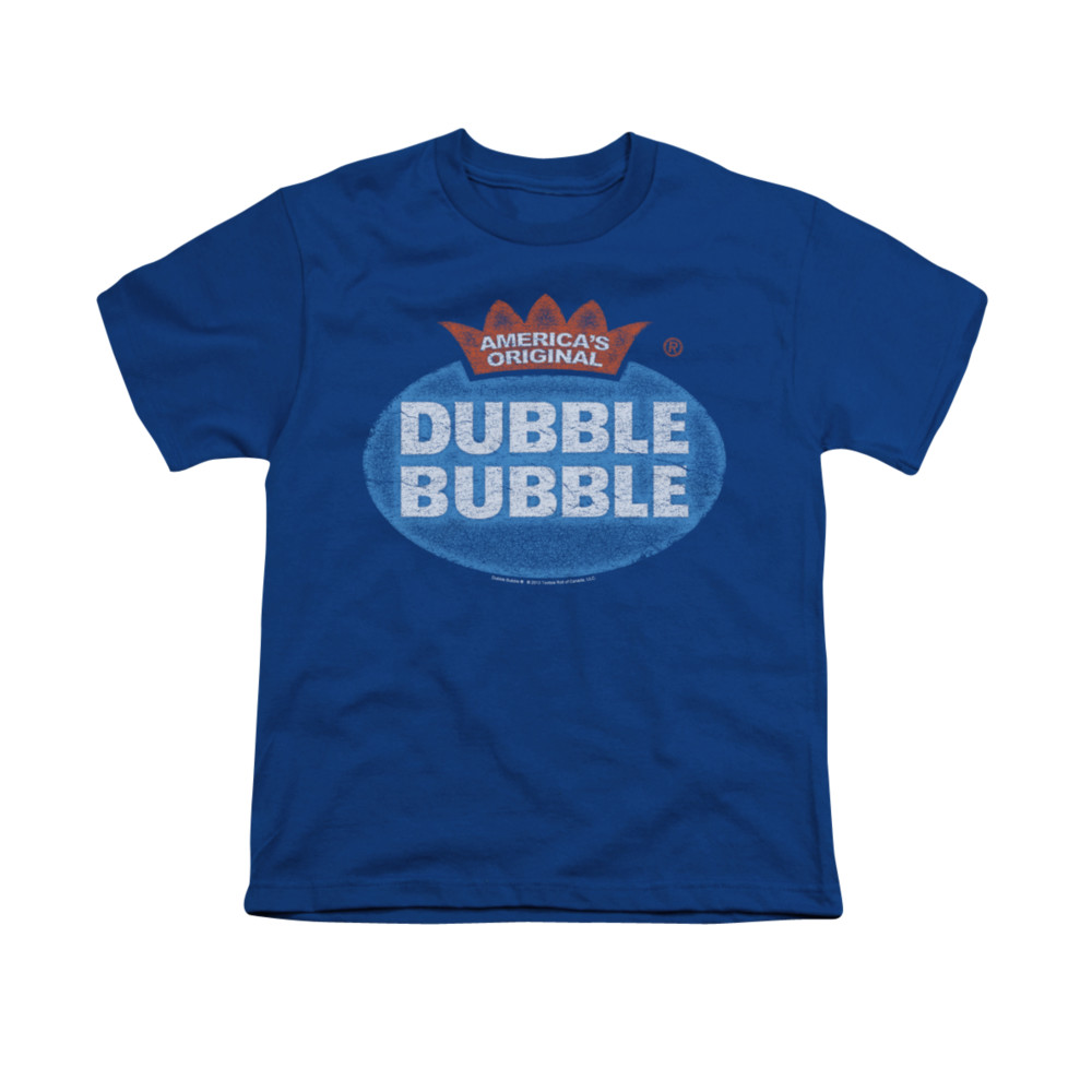 Double Bubble Shirt Kids Vintage Logo Royal Blue T-Shirt - Double ...