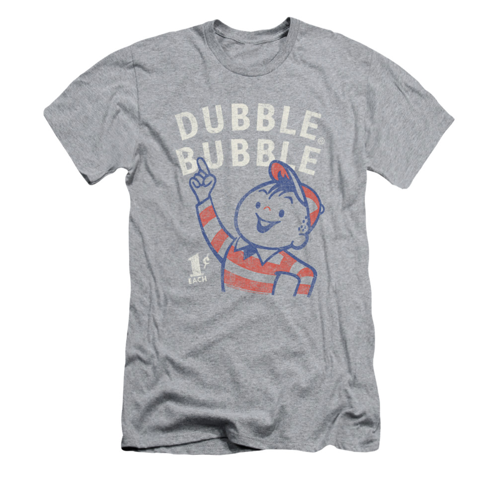 Double Bubble Shirt Slim Fit Pointing Athletic Heather T-Shirt - Double ...