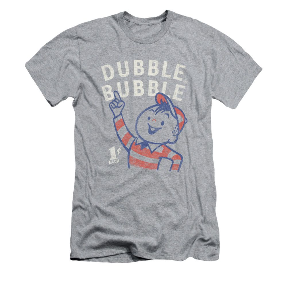 Double Bubble Shirt Slim Fit Pointing Athletic Heather T-Shirt - Double ...