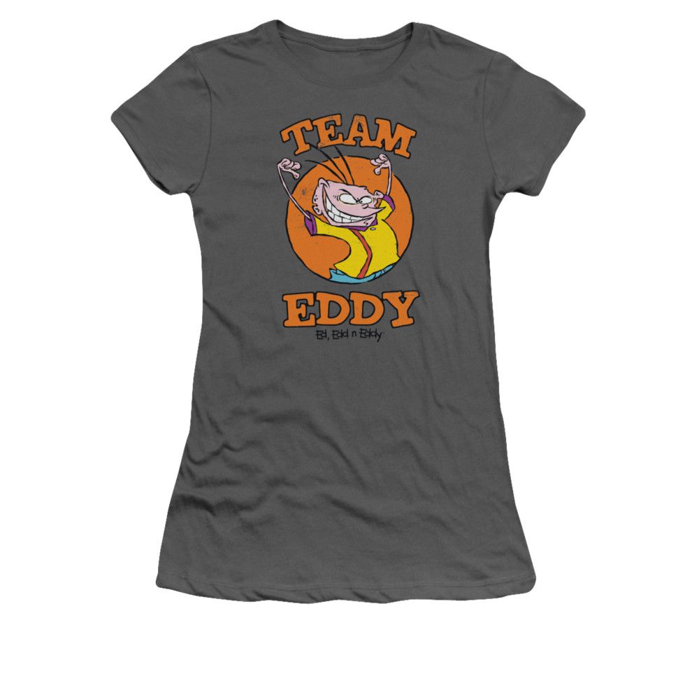 Ed, Edd N Eddy Shirt Juniors Team Eddy Charcoal Tee T-Shirt - Ed, Edd N ...