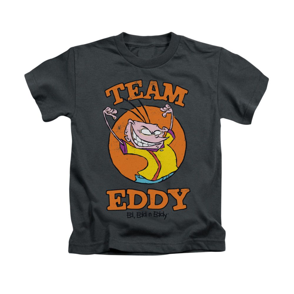 Ed, Edd N Eddy Shirt Kids Team Eddy Charcoal Youth Tee T-Shirt - Ed ...