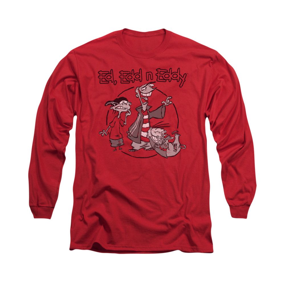 Ed, Edd N Eddy Shirt Long Sleeve Gang Red Tee T-Shirt - Ed, Edd N Eddy ...