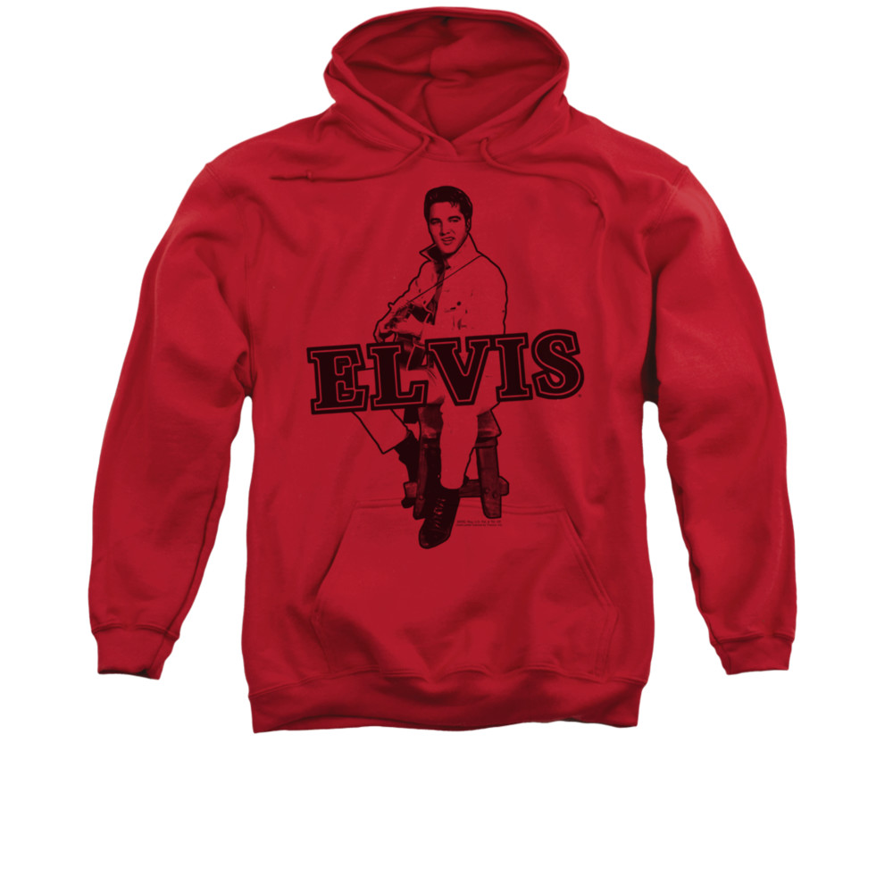 Elvis Presley Hoodie Jamming Red Sweatshirt Hoody - Elvis Presley ...