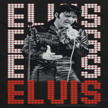 Elvis Presley Name In Lights Shirts - Elvis Presley Shirts