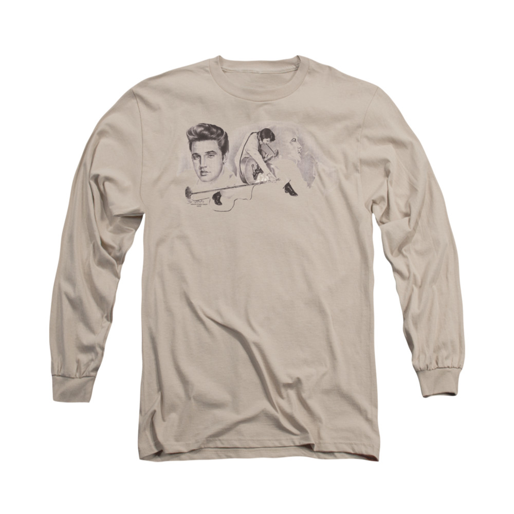 Elvis Presley Shirt American Trilogy Long Sleeve Sand Tee T-Shirt ...