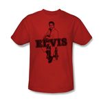 Elvis Presley Shirt Juniors Jamming Red T-Shirt - Elvis Presley Jamming ...