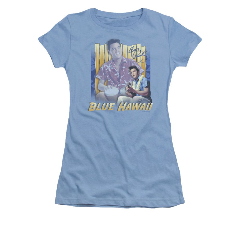 Elvis Presley Shirt Juniors Blue Hawaii Carolina Blue T-Shirt - Elvis ...