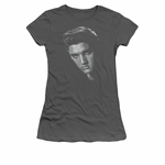 Elvis Presley Shirt True American Idol Charcoal T-Shirt - Elvis Presley ...