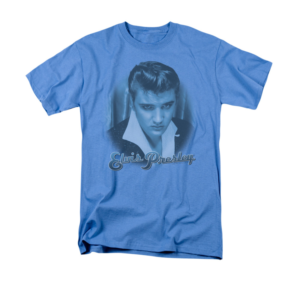 Elvis Presley Shirt Suede Fade Light Blue T-Shirt - Elvis Presley Suede ...