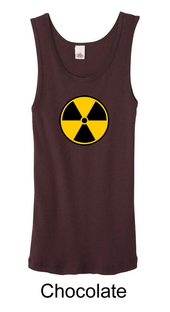 Fallout Tank Top Radioactive Radiation Symbol Ladies Organic Tanktop ...