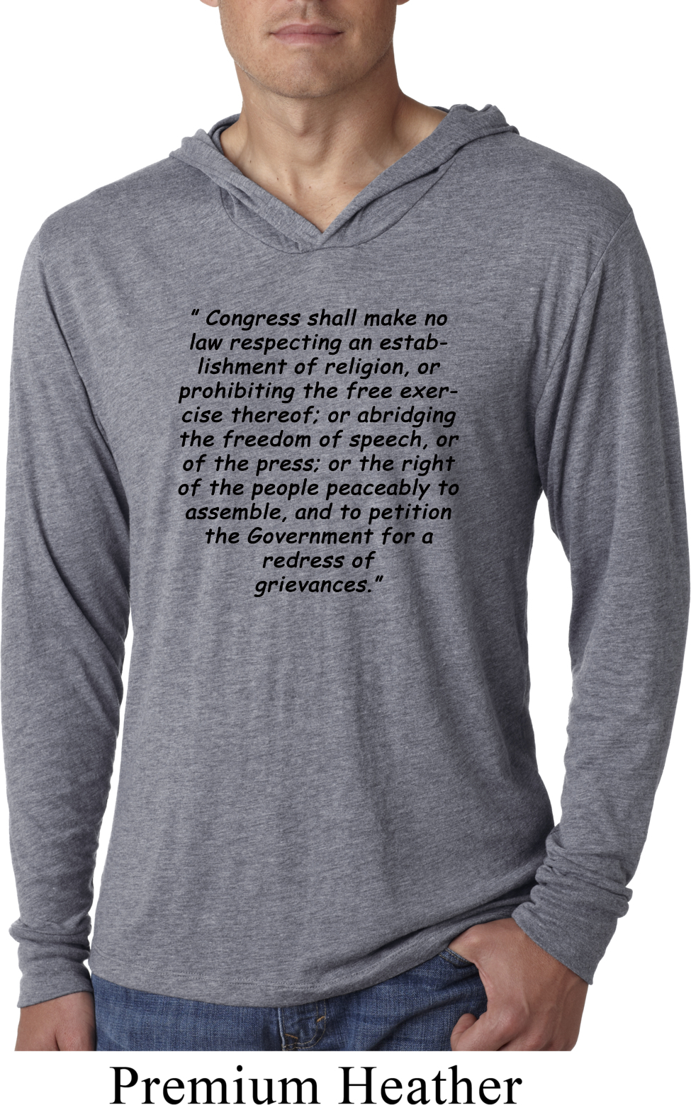 First Amendment Lightweight Hoodie Shirt - First Amendment Mens Shirts