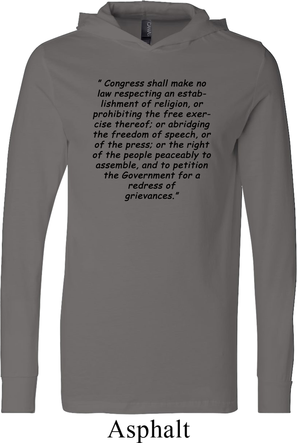 First Amendment Lightweight Hoodie Tee - First Amendment Mens Shirts