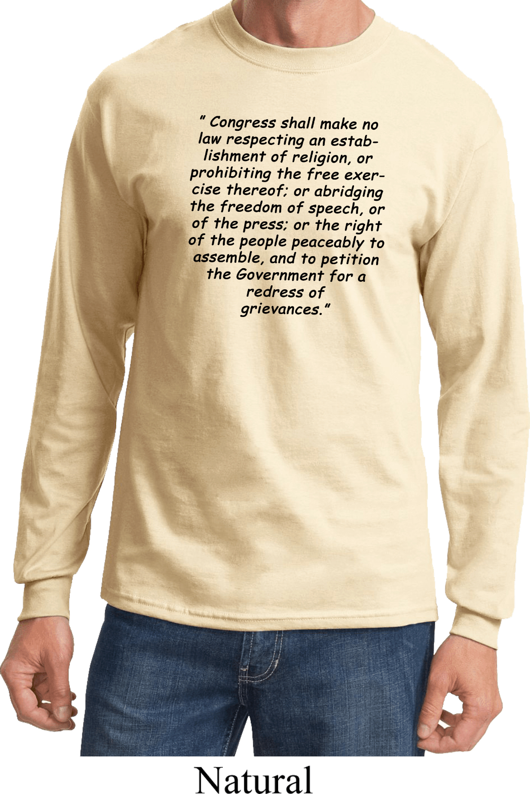 First Amendment Long Sleeve Shirt - First Amendment Mens Shirts