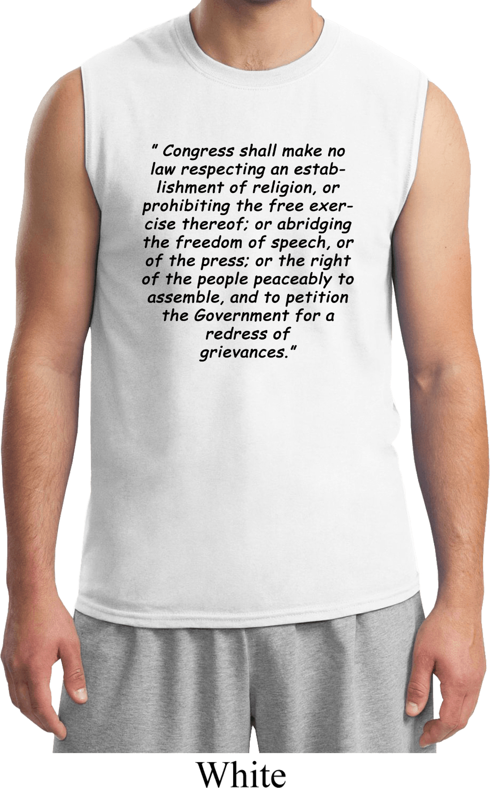 First Amendment Mens Muscle Shirt - First Amendment Mens Shirts