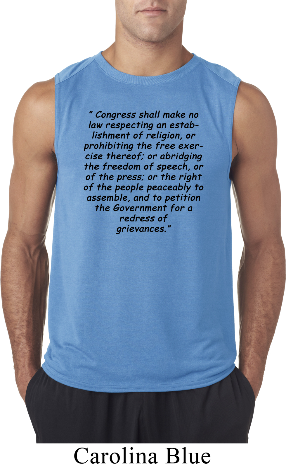 First Amendment Mens Sleeveless Shirt - First Amendment Mens Shirts