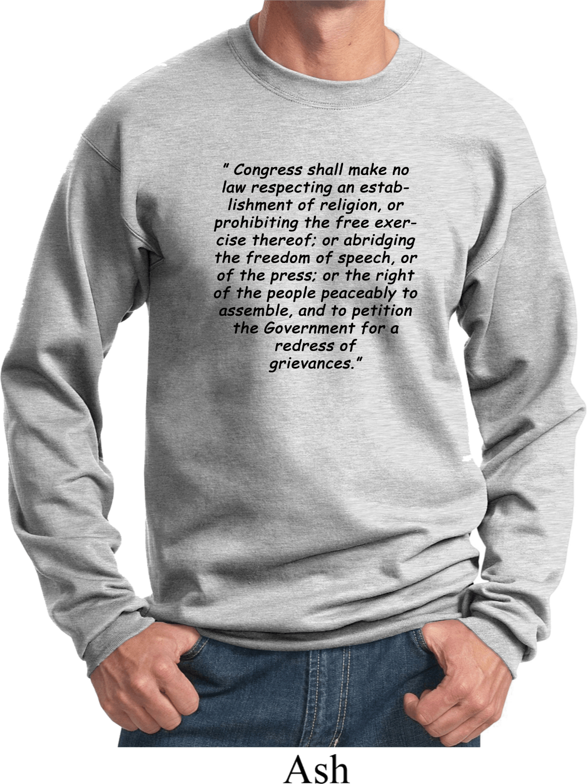 First Amendment Sweatshirt - First Amendment Mens Shirts