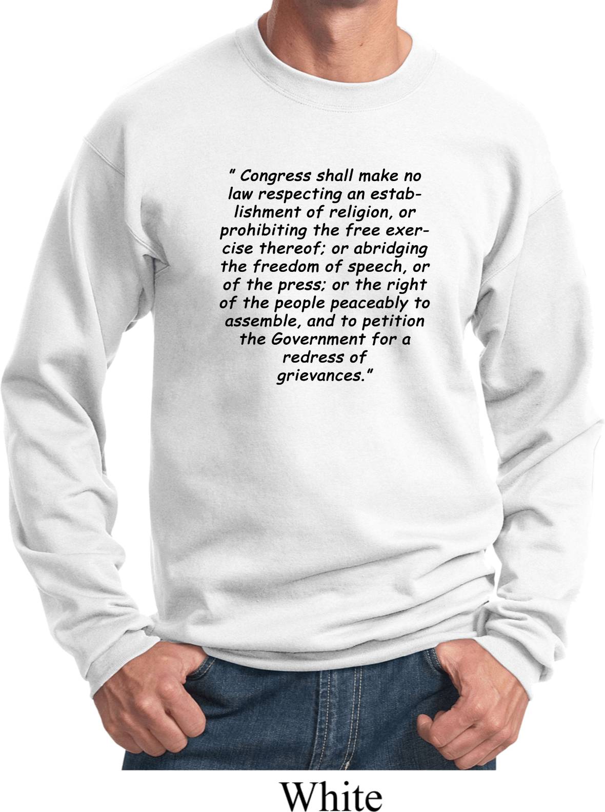 First Amendment Sweatshirt - First Amendment Mens Shirts