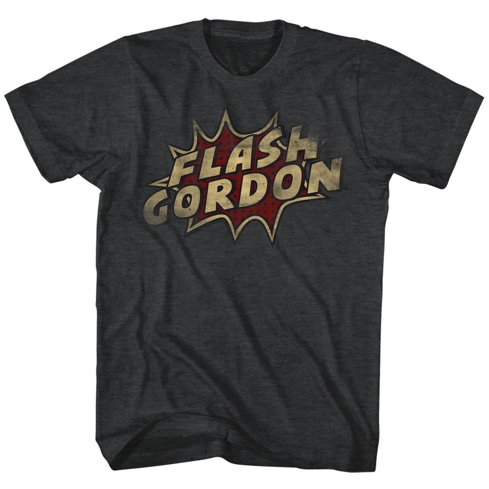 Flash Gordon Shirt Dots Adult Heather Grey Tee T-Shirt - Flash Gordon ...