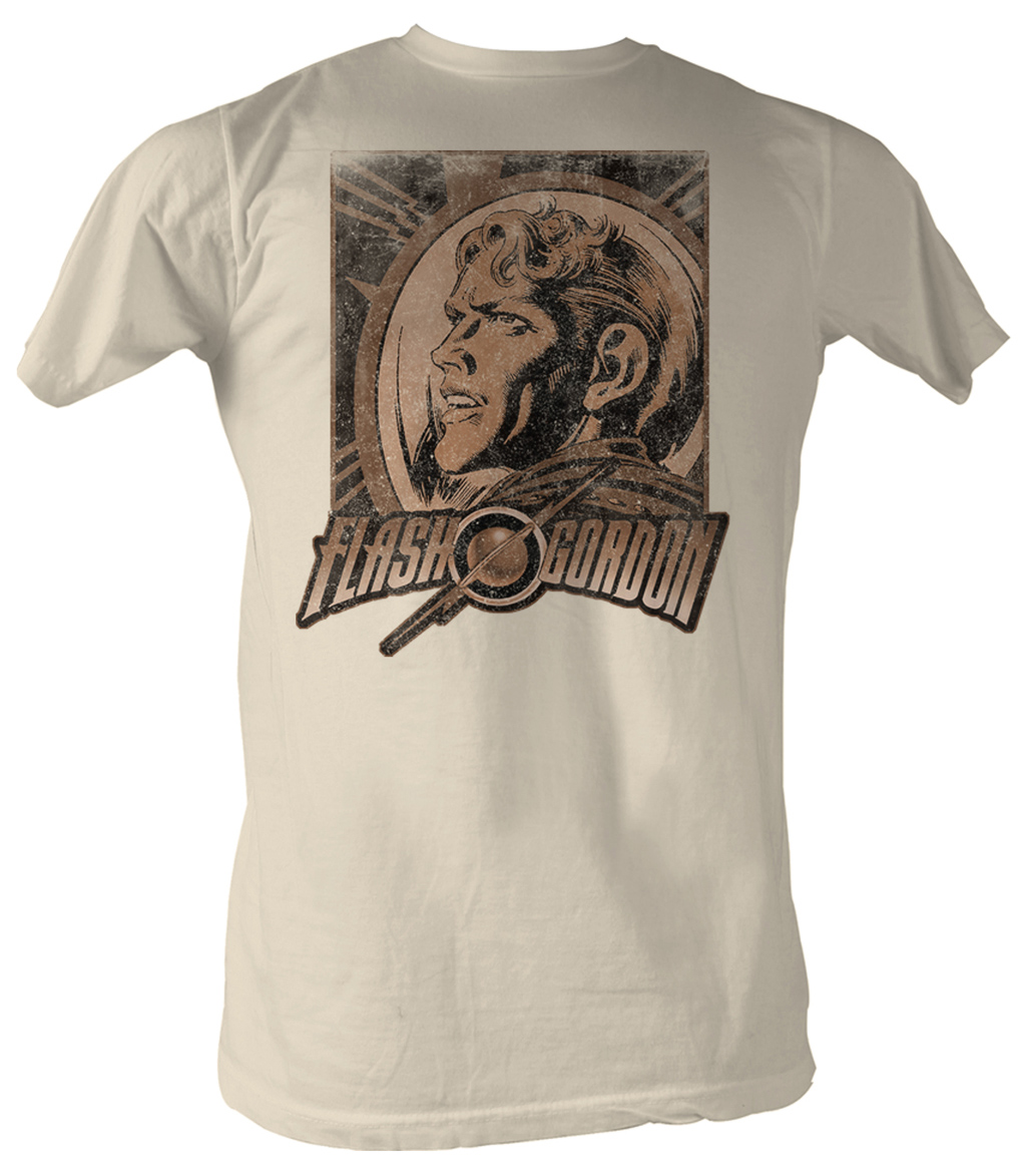 Flash Gordon T-Shirt - Shocking Adult Dirty White Tee Shirt - Flash ...