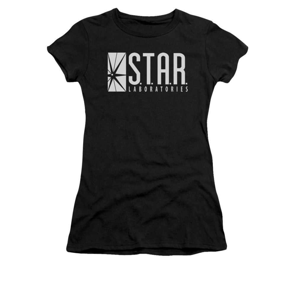Flash Shirt Juniors Star Labs Black T-Shirt - Flash Star Labs Shirts