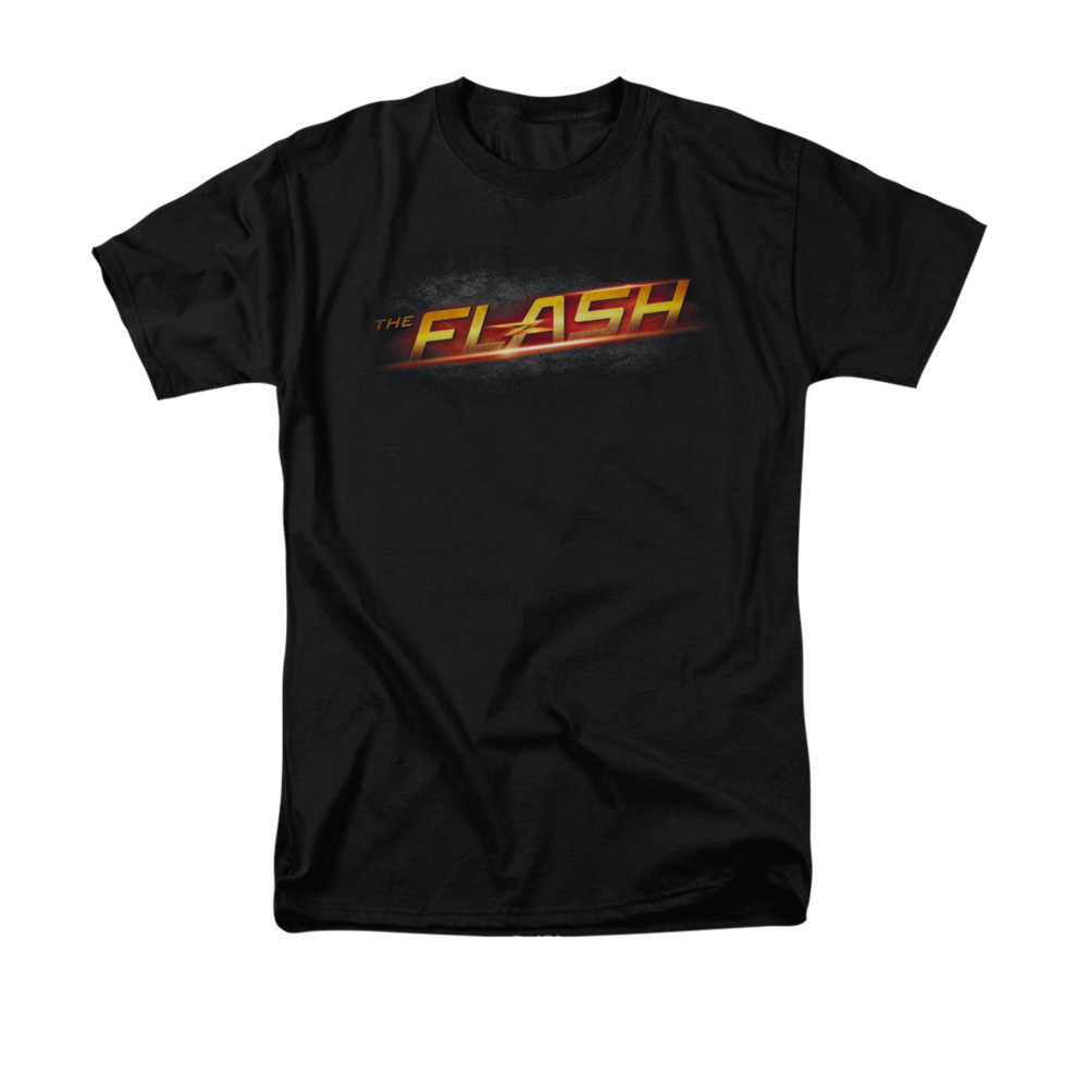 Flash Shirt Logo Black T-Shirt - Flash Logo Shirts