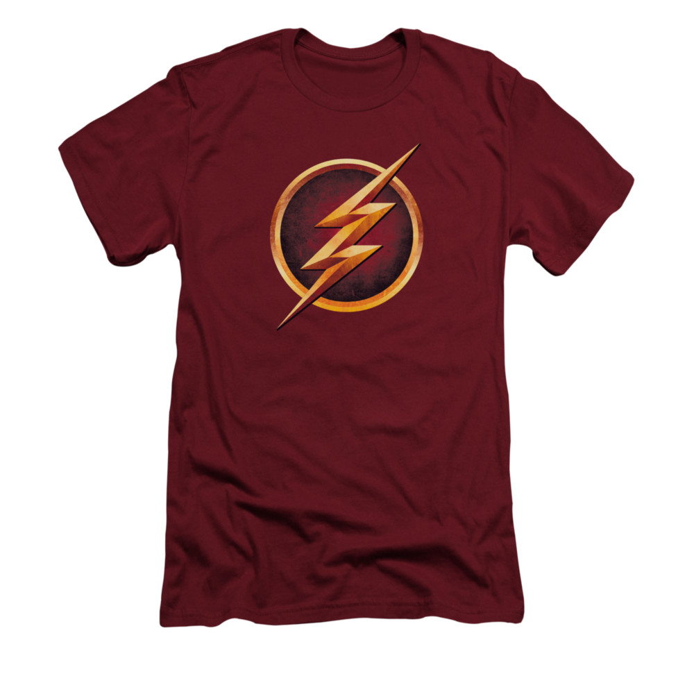 Flash Shirt Slim Fit Lightning Bolt Cardinal T-Shirt - Flash Lightning ...