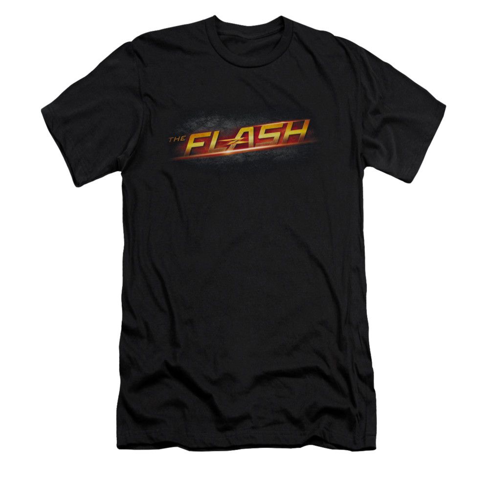 Flash Shirt Slim Fit Logo Black T-Shirt - Flash Logo Shirts