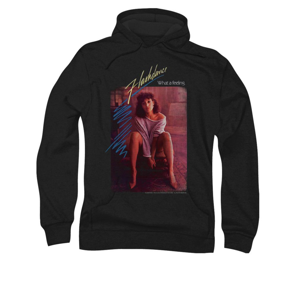 Flashdance Hoodie Sweatshirt Title Black Adult Hoody Sweat Shirt ...