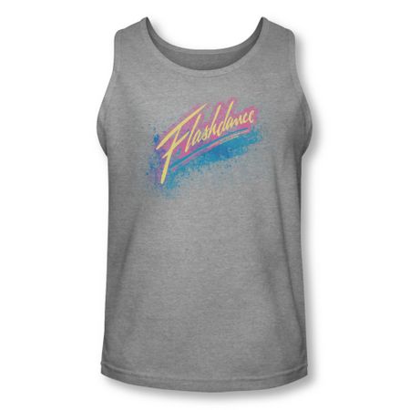 Flashdance Tank Top Spray Logo Athletic Heather Tanktop - Flashdance ...