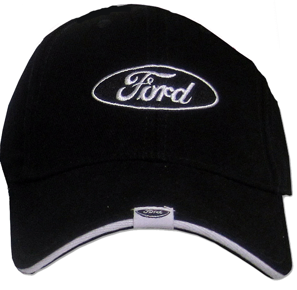 Ford Hat - Logo Tag Fine Embroidered Adjustable Cap - Ford Hats - Caps