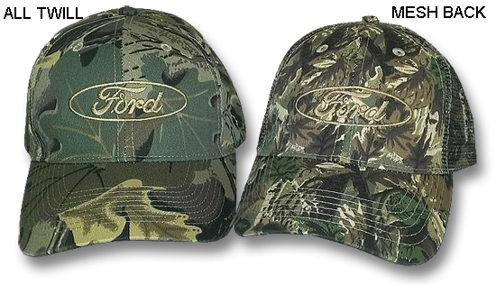 Ford Logo Camouflage Hat Cap - Ford Hats - Caps