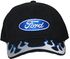 Ford Logo Hat - Flaming Embroidered Adjustable Cap - Ford Hats - Caps